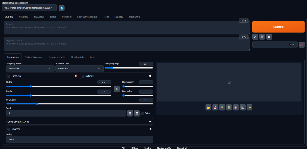 Stable Diffusion WebUI Forge版 導入 - Stable Diffusion 虎の巻